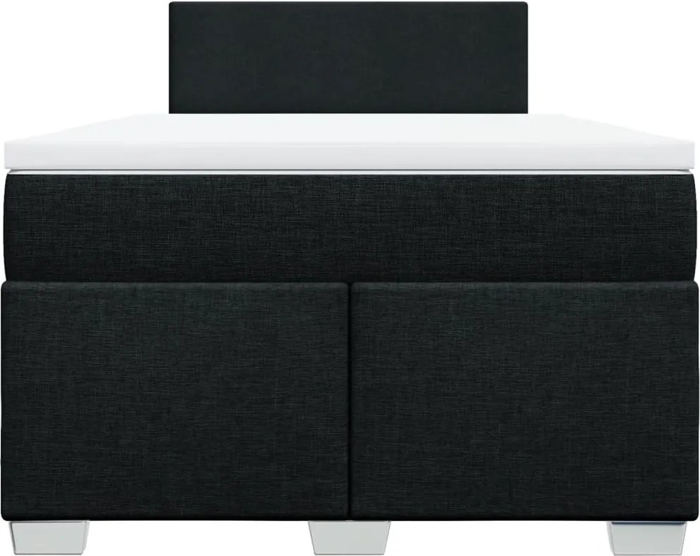 Box spring postel s matrací černá 120x190 cm textil 3288122
