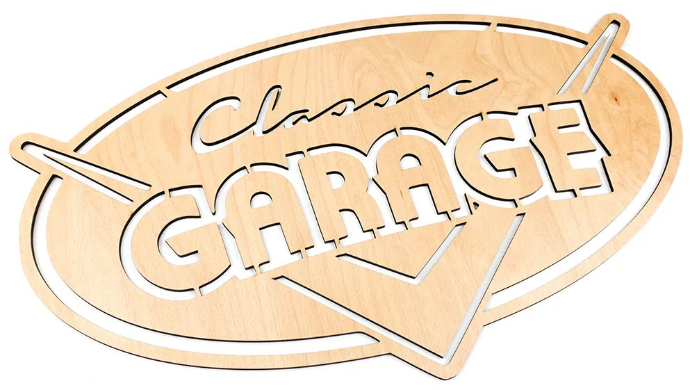 Živá Zeď Dřevěná nástěnná dekorace Classic garage