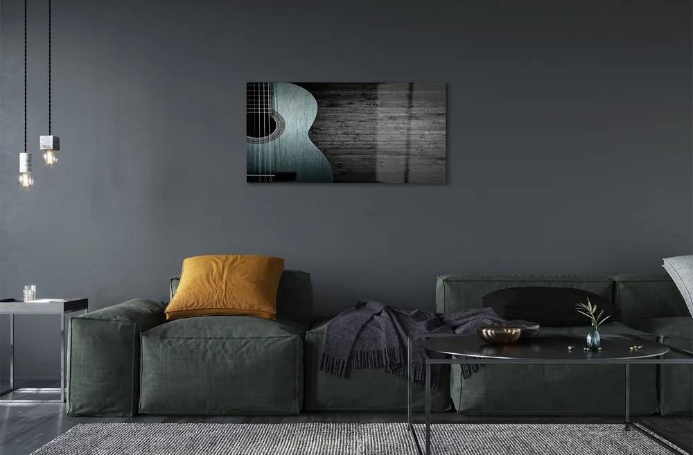 Obraz na skle Kytara 100x50 cm