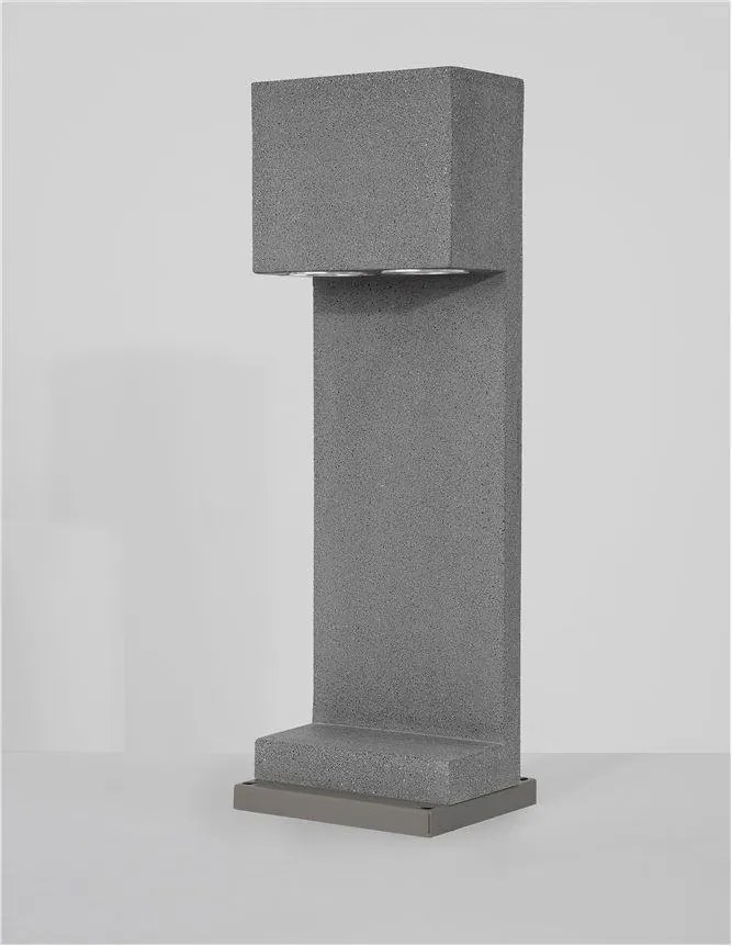 NV 9790022 Venkovní sloupkové svítidlo GRANTE šedý beton a hliník GU10 2x10W 100-240V bez žárovky IP65 - NOVA LUCE
