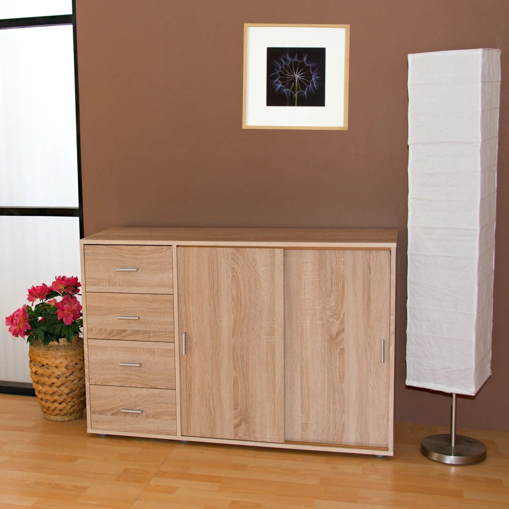 Sconto Komoda RENÉ II dub sonoma
