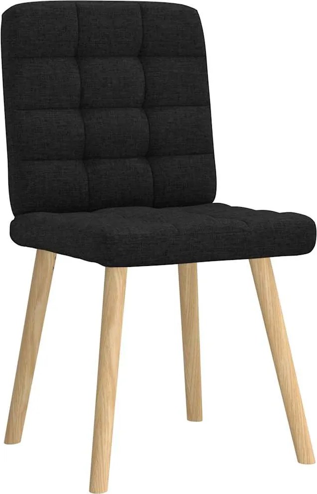 Jídelní židle 4 ks černé textil 3315193