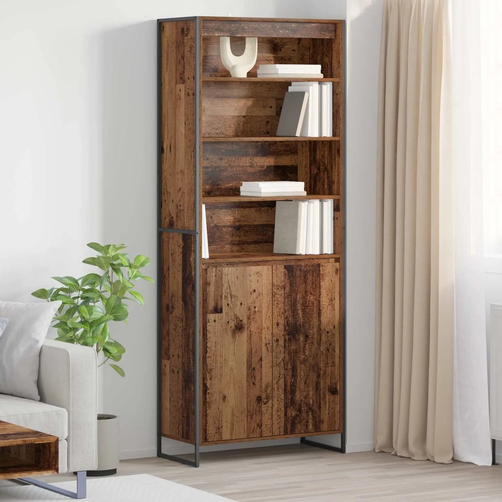 Vysoké skříně Staré dřevo 79 x 36 x 200 cm Kompozitní dřevo 3403044