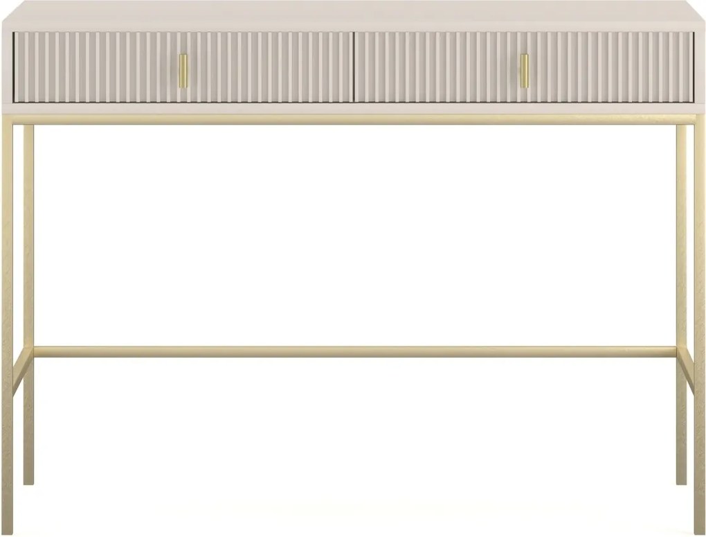 Toaletní stolek Maggiore 104 cm kašmírový/zlatý
