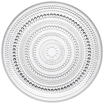 Skleněný talíř Kastehelmi Clear 25 cm Iittala