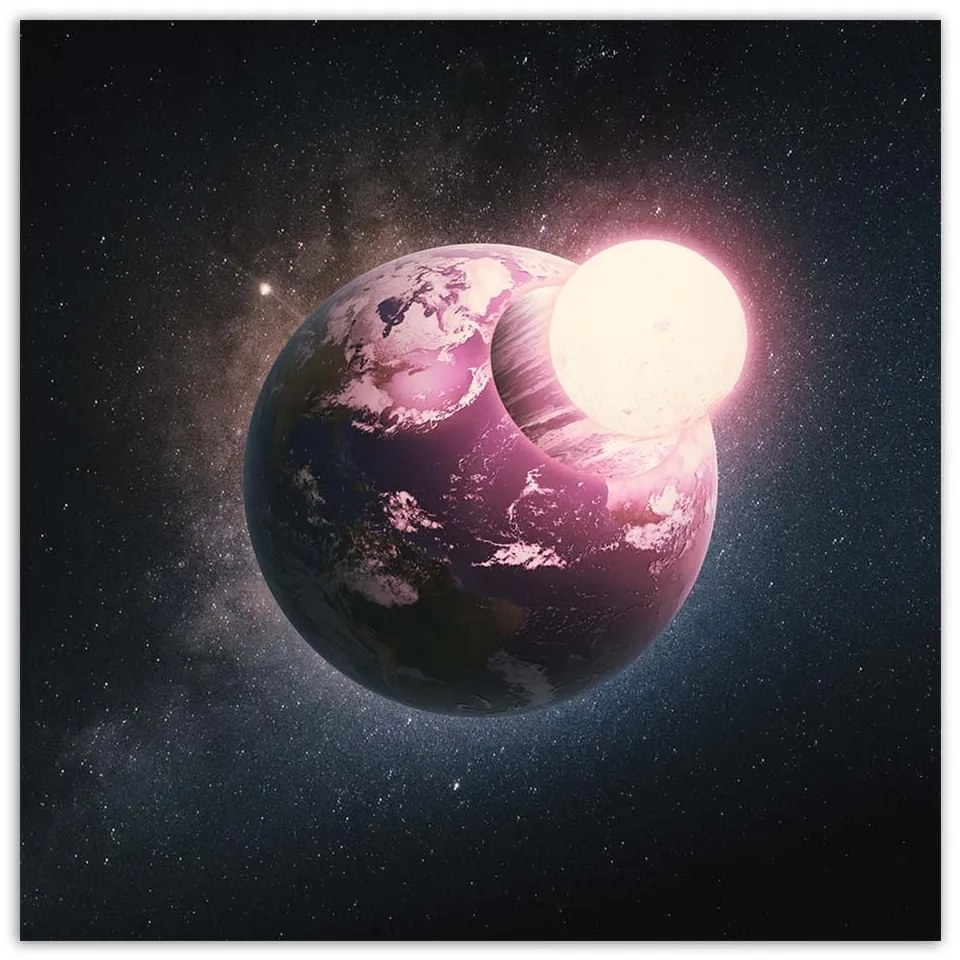 Gario Obraz na plátně Zemské jádro - Zehem Chong Rozměry: 30 x 30 cm