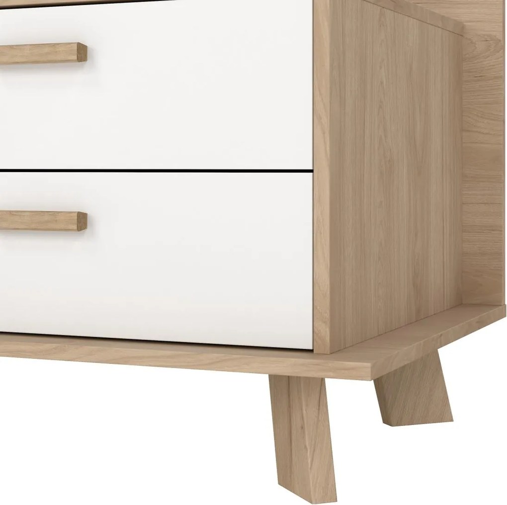 FALCO TV stolek Iker 717 jackson hickory/bílá