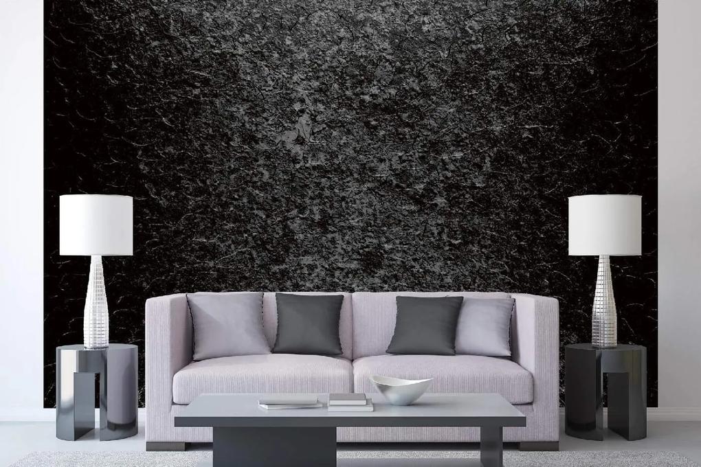 DIMEX | Samolepicí vliesová fototapeta na zeď Detail černé textury MA-5-2614 | 375 x 250 cm | černá