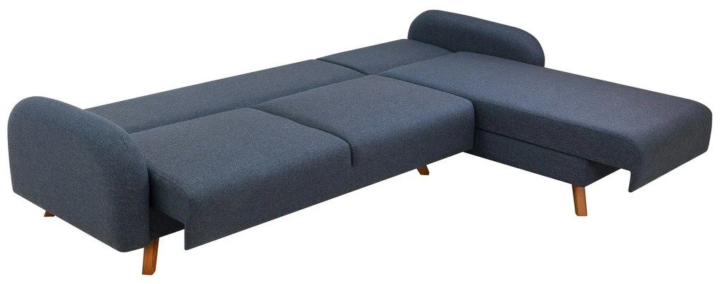 Hanah Home Rohová pohovka HERA tmavě modrá 297 cm