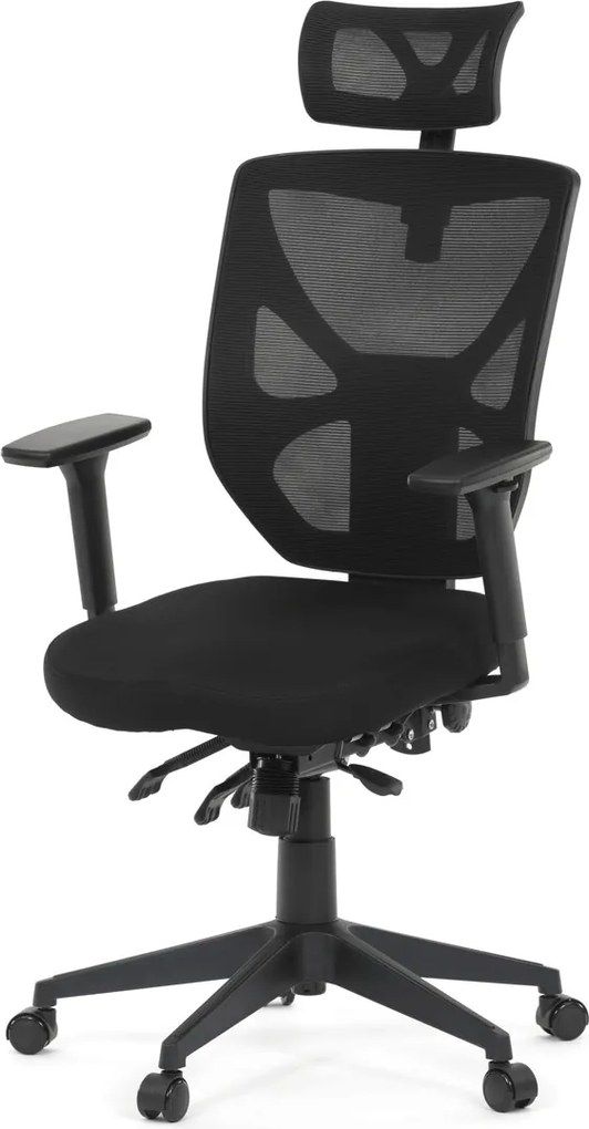Ergonomická kancelářská židle EVRON - černá síťovina