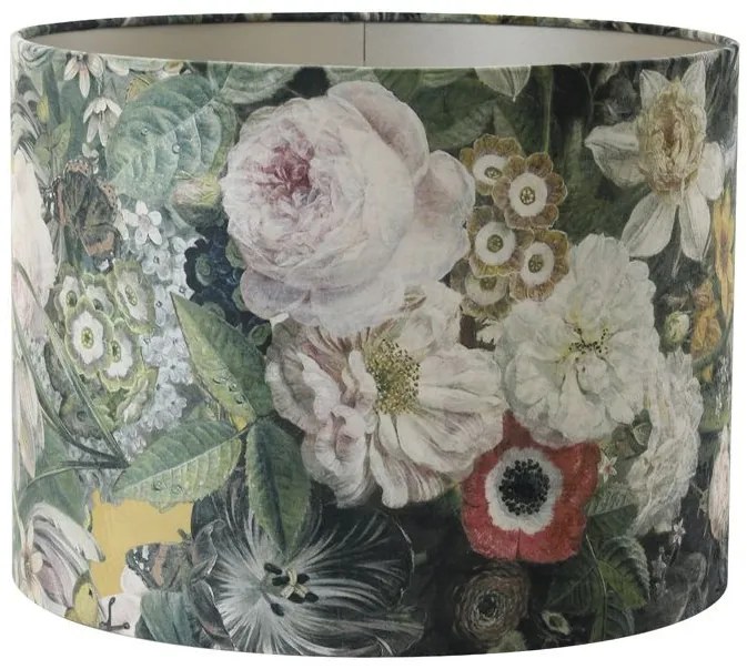 Květované stínidlo na lampu Butterfly ocher - Ø 25* 18cm/ E27