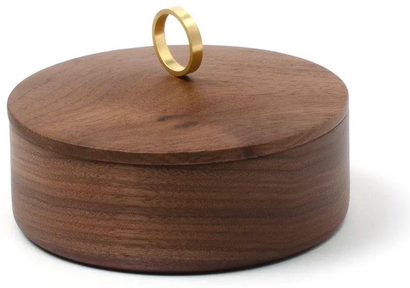 Luxusní šperkovnice Azahar Secret M Ring Walnut 14cm