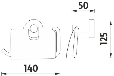 Nimco Držák na toaletní papír UN 13055B-26