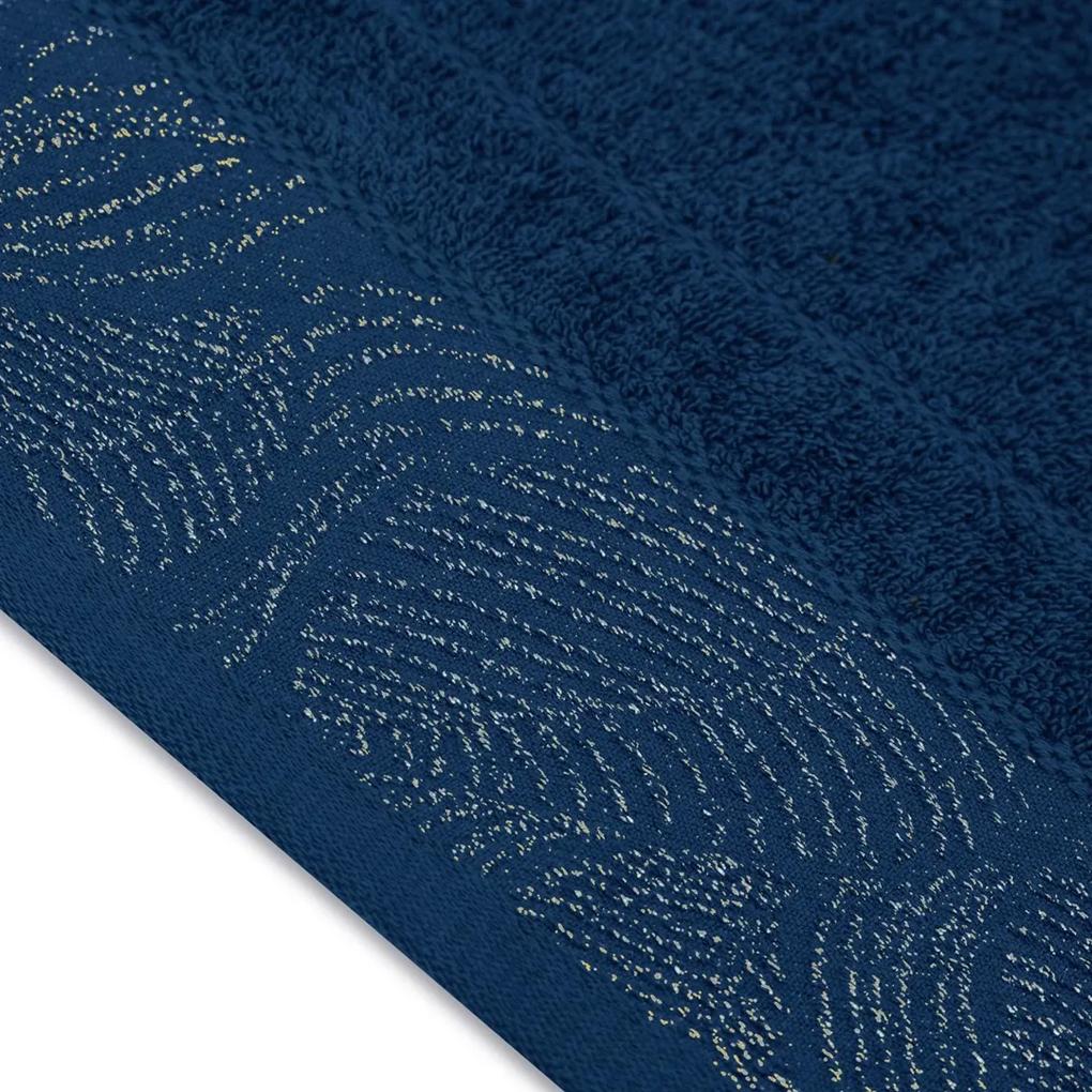 Sada 3 ks ručníků BELLIS klasický styl námořnicky modrá