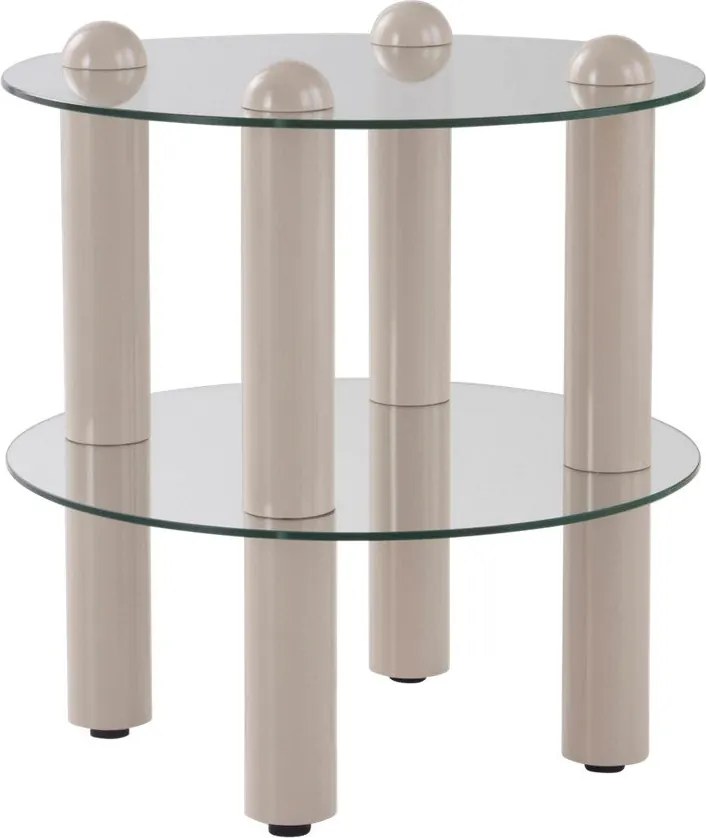 Skleněný kulatý odkládací stolek ø 48 cm Egan – Jotex