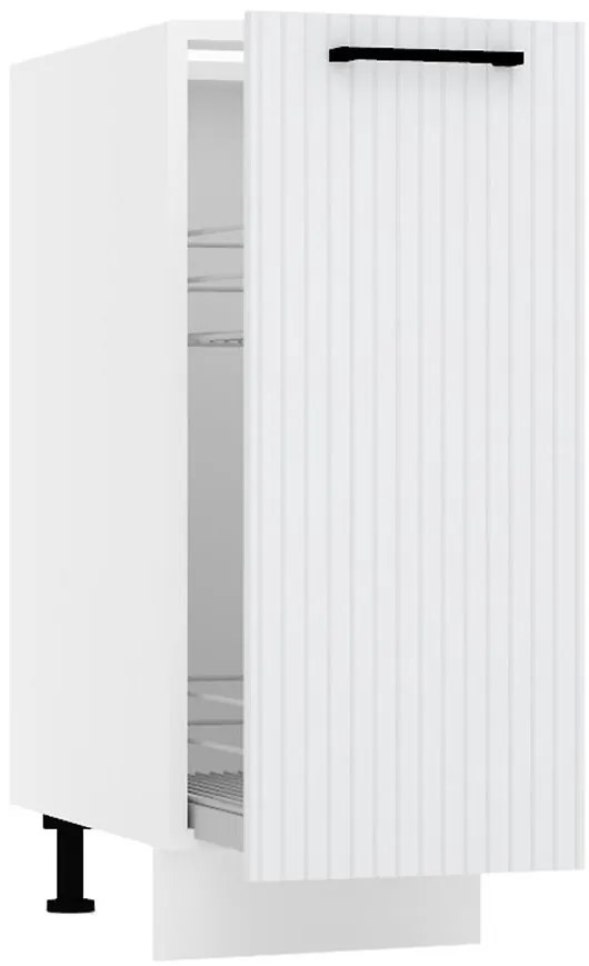Kuchyňská skříňka Kate d30 cargo + kos světle šedá mat