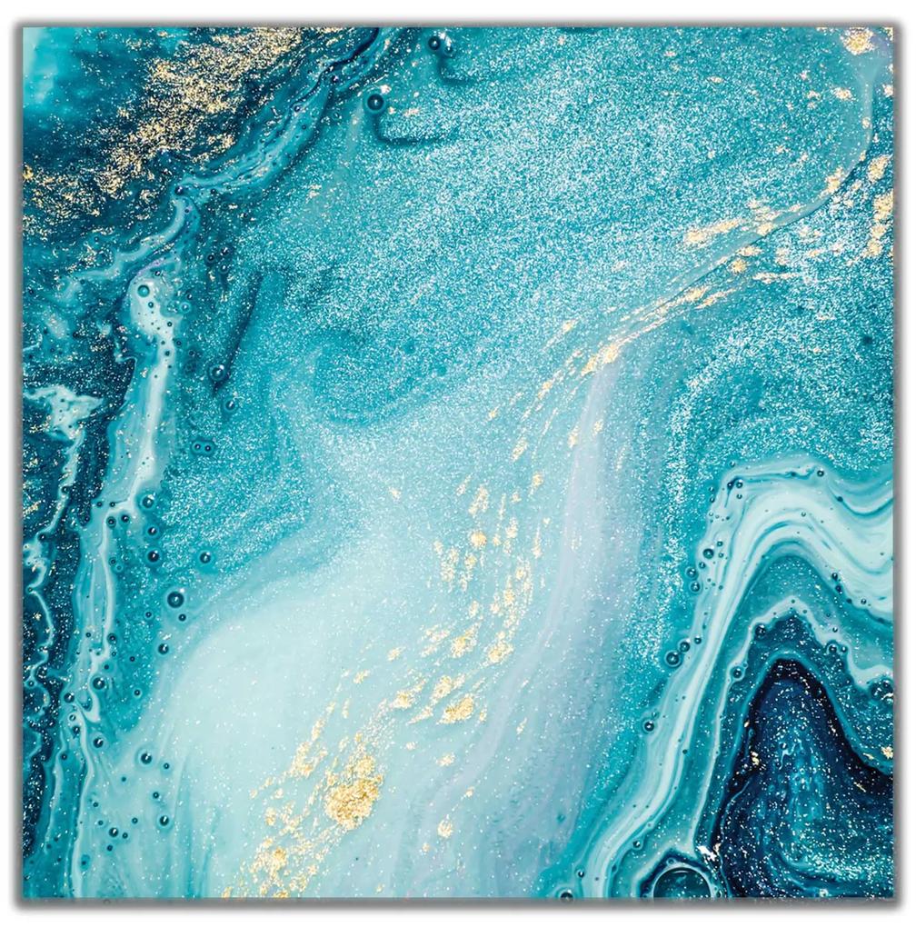 Malvis ® Obraz Modrá abstrakce Velikost: obdélník - 150x100 cm