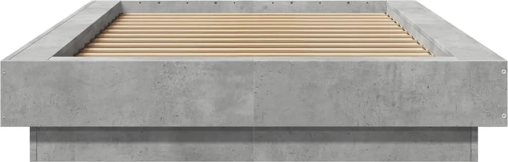 Rám postele betonově šedý 75 x 190 cm kompozitní dřevo 3281248