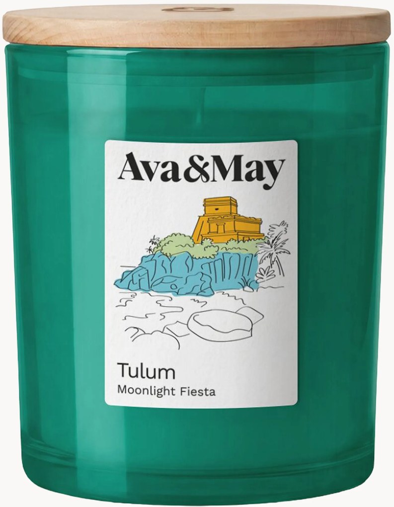 Vonná svíčka Tulum (ambra, jasmín a pačuli)