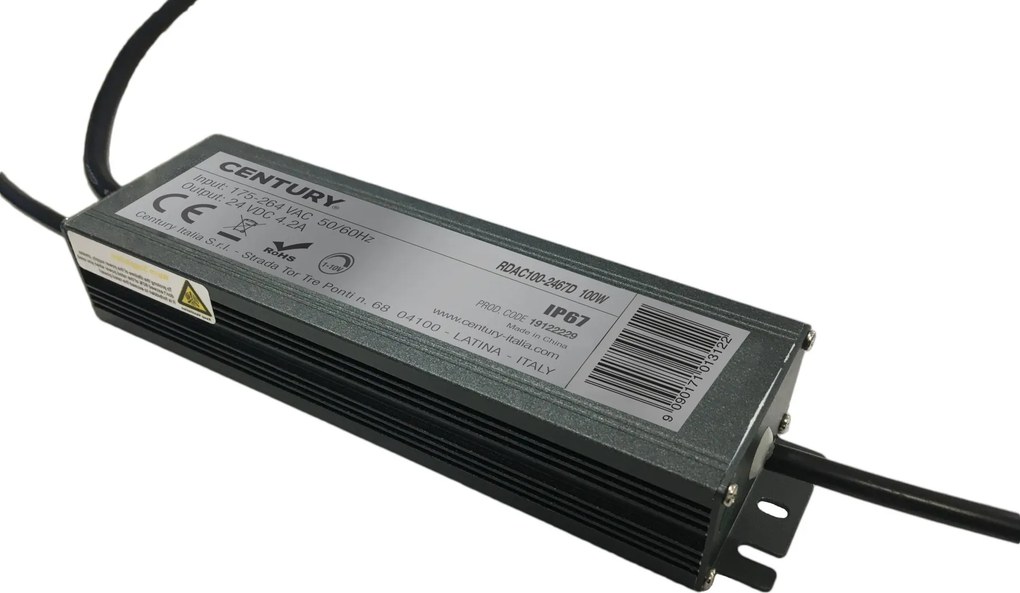 CEN RDAC100-2467D SPARE PART STRIP LED DRIVER 100W IP67 Dimm. 1-10V - CENTURY