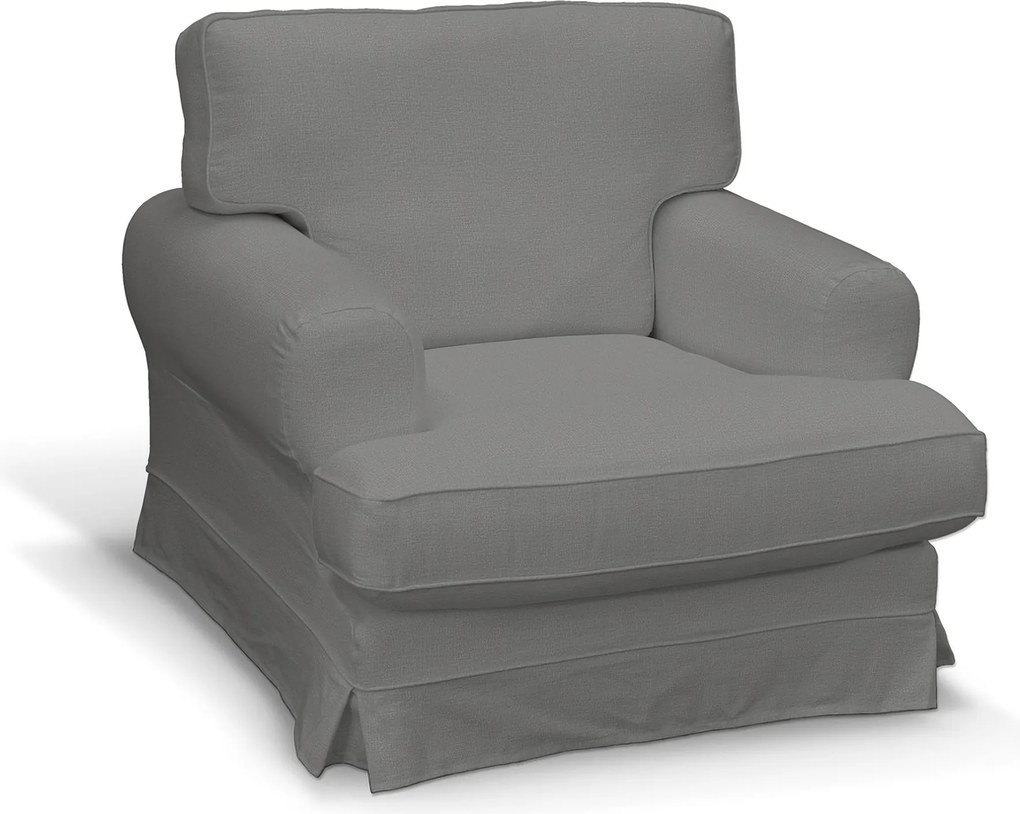 Potah na křeslo IKEA Ekeskog barva šedá látka sametová