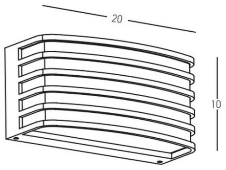 Zambelis E275 - Venkovní nástěnné svítidlo 1xE27/20W/230V IP54 hnědá
