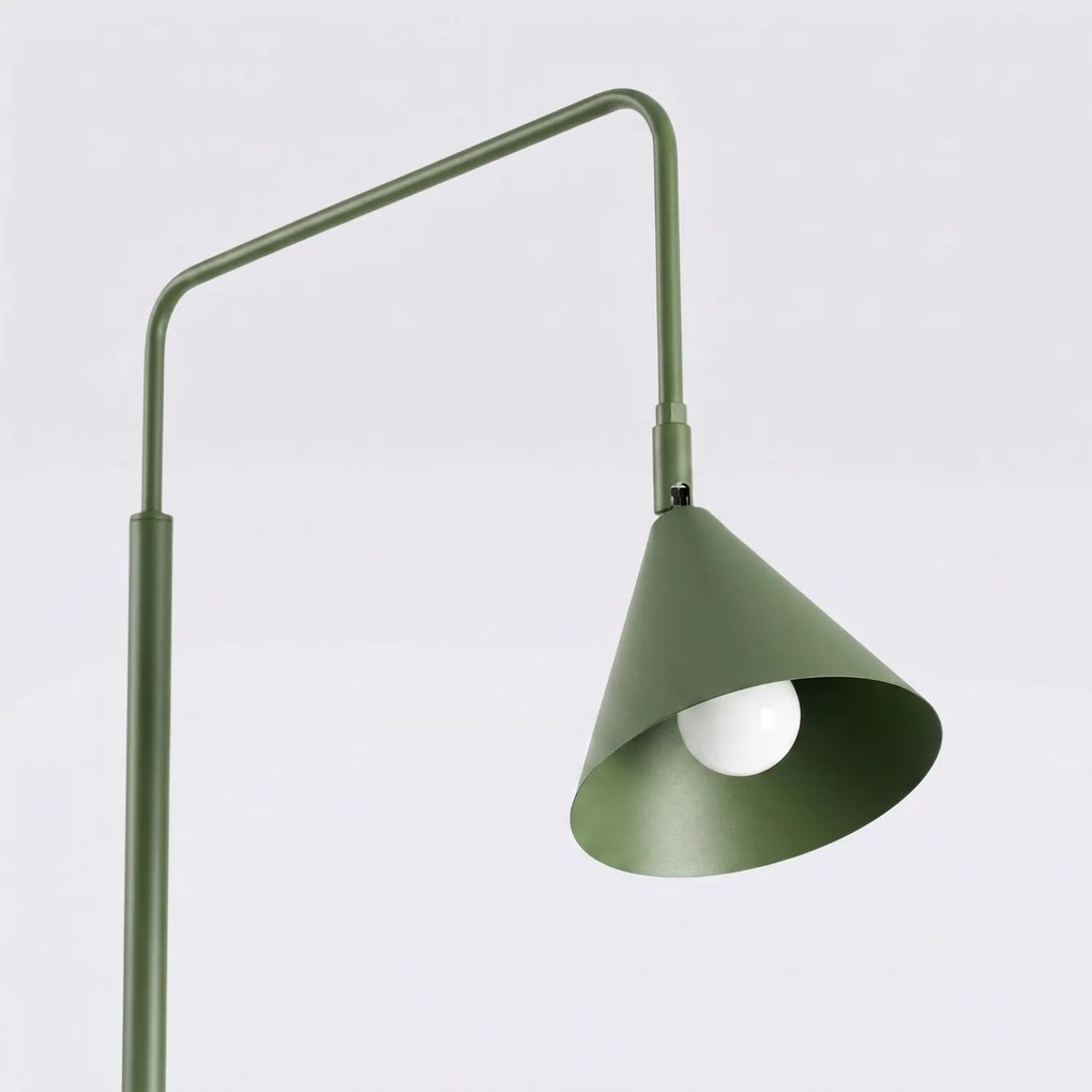 Sollux Lighting Stojací lampa NOX olivově zelená
