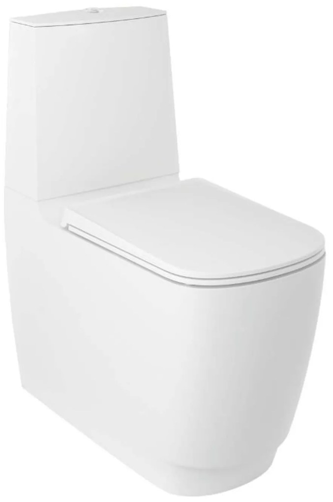Kludi Resa S - WC kombi mísa, vario odpad, Rimless, Spiralflush, matná bílá 27WCB0153