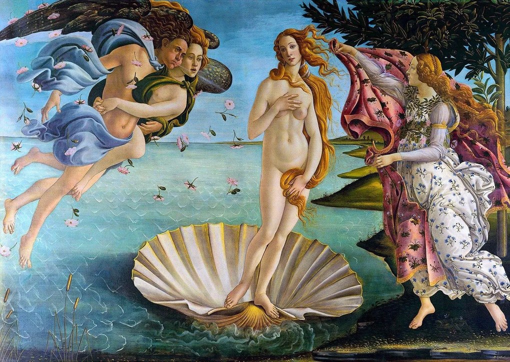 Puzzle enjoy sandro botticelli: zrození venuše 1000 dílků
