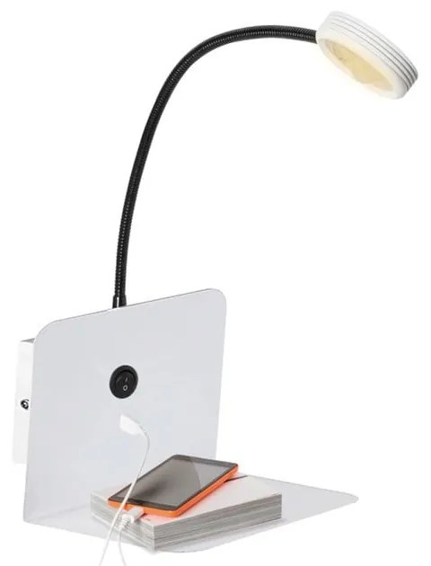 Nástěnné svítidlo s USB portem SULION Malvo