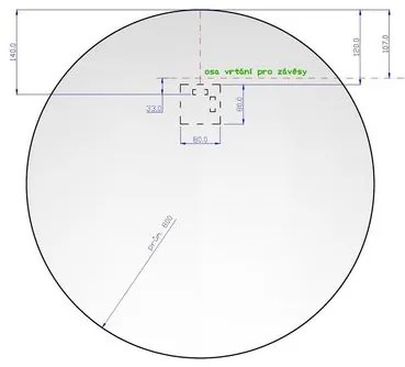 Amirro Ambiente Ronde Kruhové zrcadlo 50 cm s LED podsvícením, 411-217