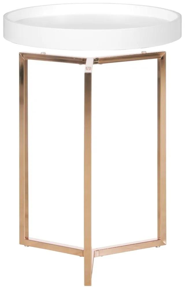 Bruxxi Odkládací stolek Lebron, 51 cm, bílá