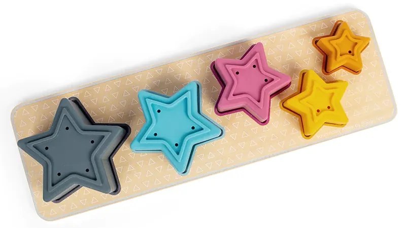 Bigjigs Toys Vkládací puzzle Hvězdy