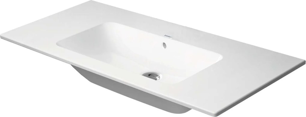 Duravit ME by Starck - Umyvadlo 103x49 cm, s přepadem, bez otvoru pro baterii, DuraShield, matná bílá 233610AC60