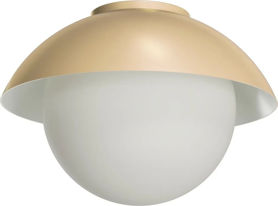 OS LUK60006 LUKIDA 2 stropní/nástěnné skleněné svítidlo zlatá / bílá IP65 3000 K 20W LED - OSMONT