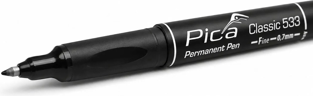 Pica Marker Pica | Classic 533 Fine 0,7 mm – černý permanentní popisovač