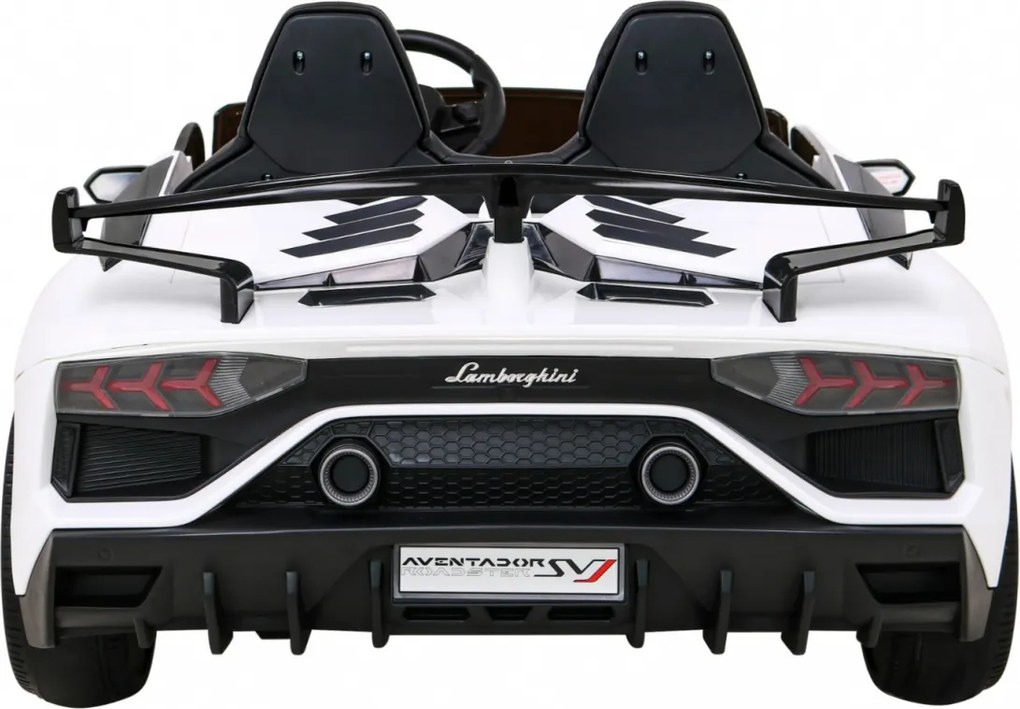 Ramiz Lamborghini SVJ DRIFT elektrické auto pro 2 děti bílé + funkce driftu + dálkové ovládání