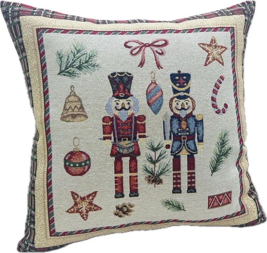 Povlak na polštář s vánočním motivem 45x45 cm Toy Soldier – Bizzotto