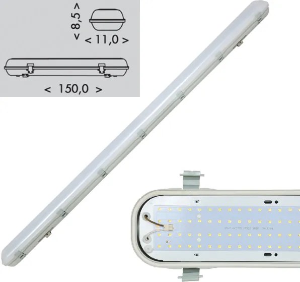 Ecolite TL3903A-LED72W LED zářivkové těleso 150cm 72W LIBRA IP65 Denní bílá