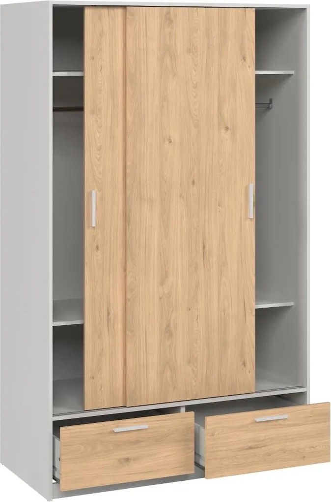 FN Skříň Lincoln 324 bílá/jackson hickory