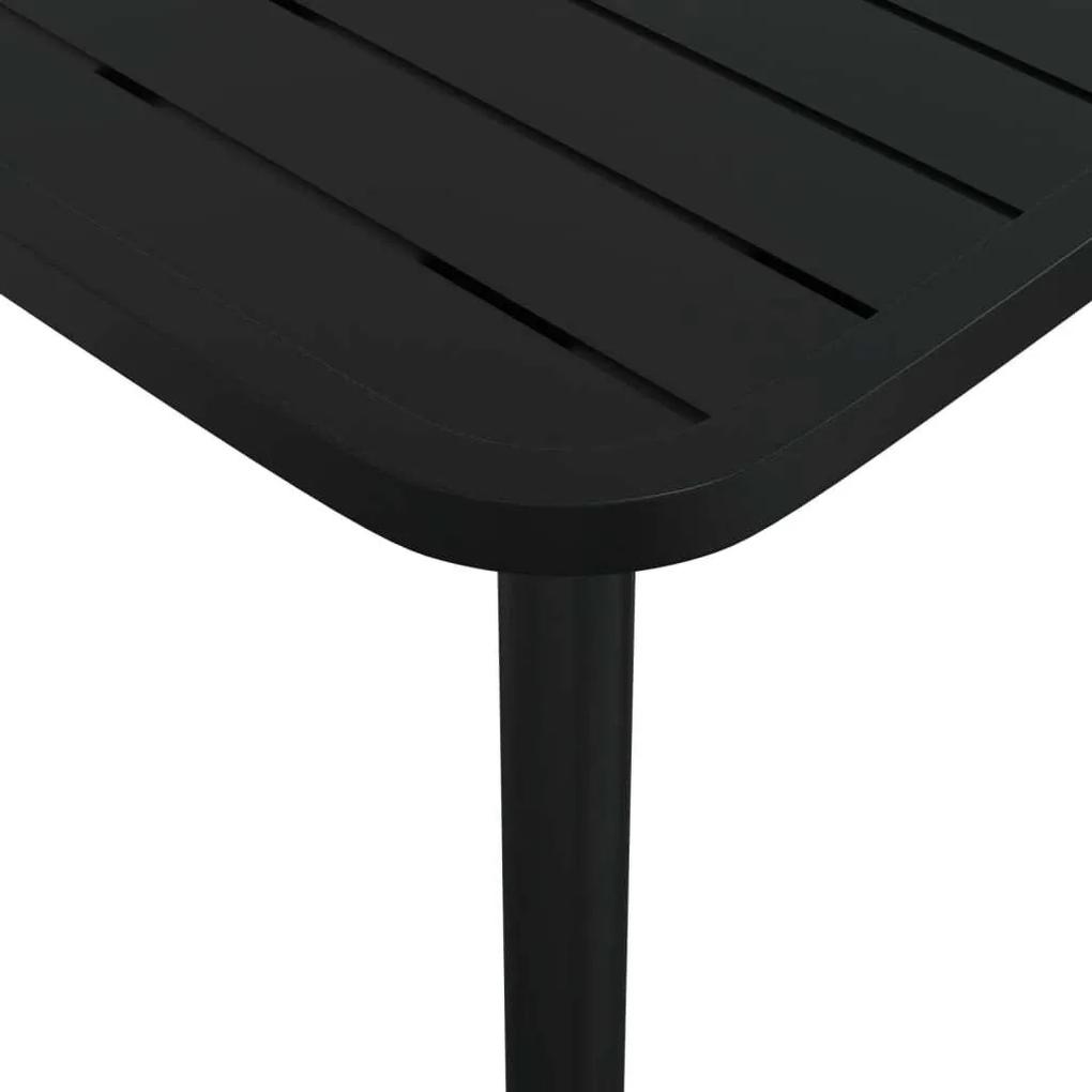 vidaXL Zahradní stolek antracitový 80 x 80 x 71 cm ocel [362737]