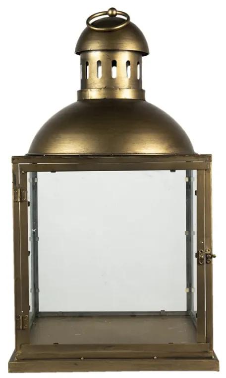 Mosazná antik veliká lucerna Sieuwerd – 40x40x80 cm