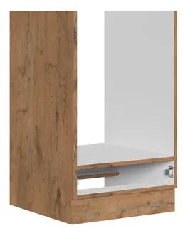 Kuchyňská skříňka pod troubu Woodline 60 D GAZ BB, Barva: dąb lancelot / dark wood