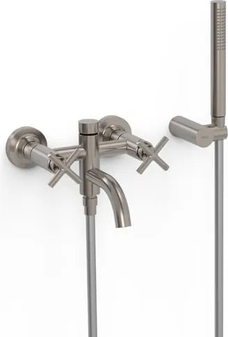Vanová baterie TRES Montblanc se sprchovým setem 150 mm nerez 28317601AC
