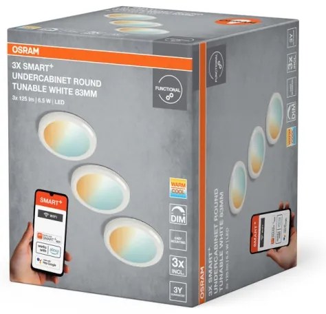 Osram -SADA 3x LED Stmívatelné podlinkové svítidlo SMART+ LED/6,5W/230V Wi-Fi