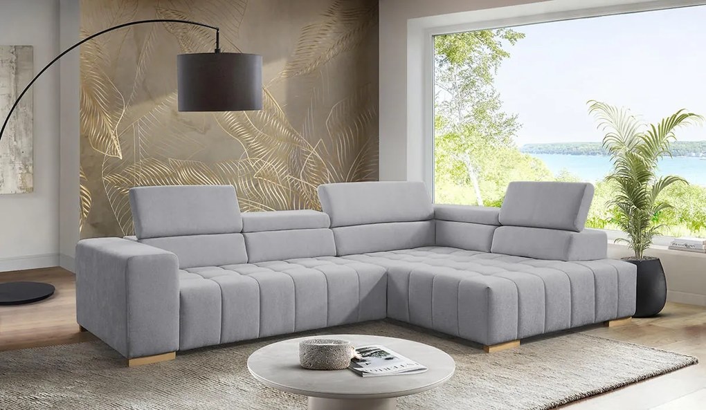 XXXLutz ROHOVÁ SEDAČKA, textil, šedá MID.YOU - Sedací soupravy - 000694006519