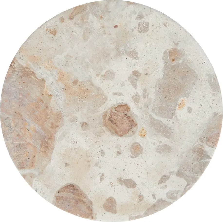 MARBLE Podtácek mramorový 10 cm - béžová