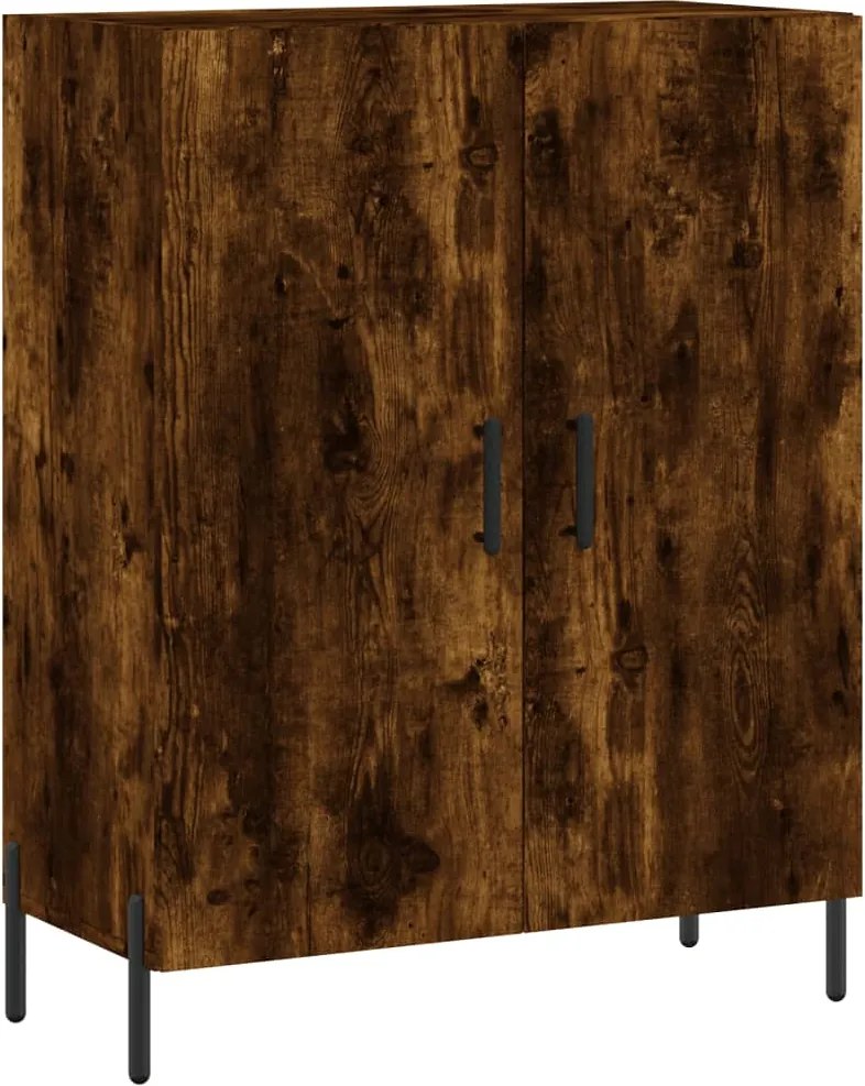 Skříň highboard kouřový dub 69,5 x 34 x 180 cm kompozitní dřevo 3199566