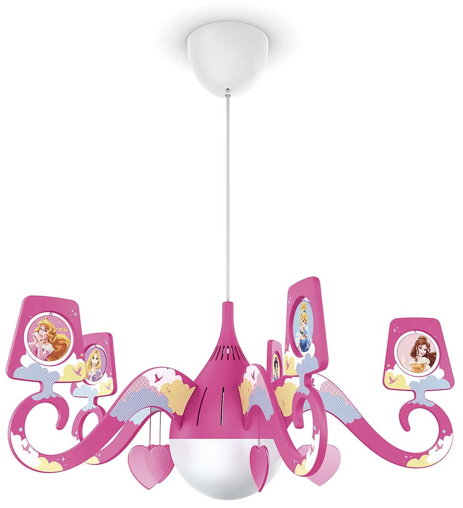 PHILIPS Disney 71757/28/16 dětský lustr Princess 1x15W E27