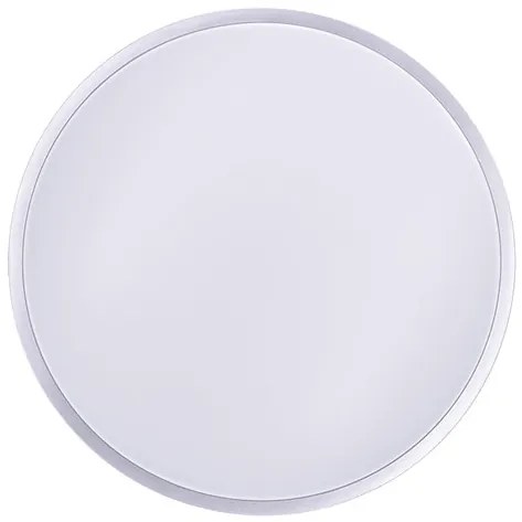 SOLIGHT LED stropní osvětlení SILVER, 24W, teplá bílá-studená bílá, 39cm, kulaté WO761